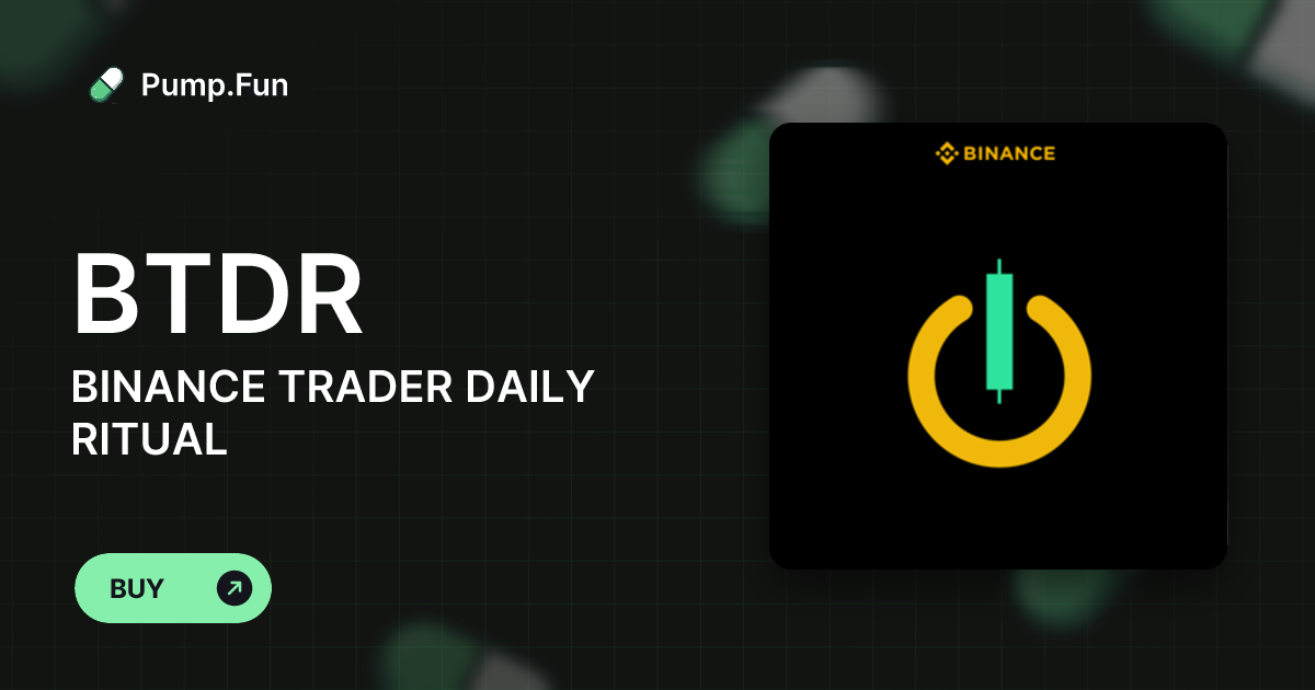 BINANCE TRADER DAILY RITUAL (BTDR) - Pump