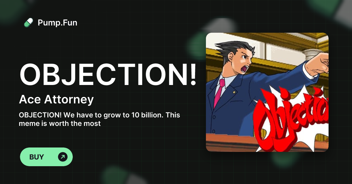 Ace Attorney (OBJECTION!) - Pump