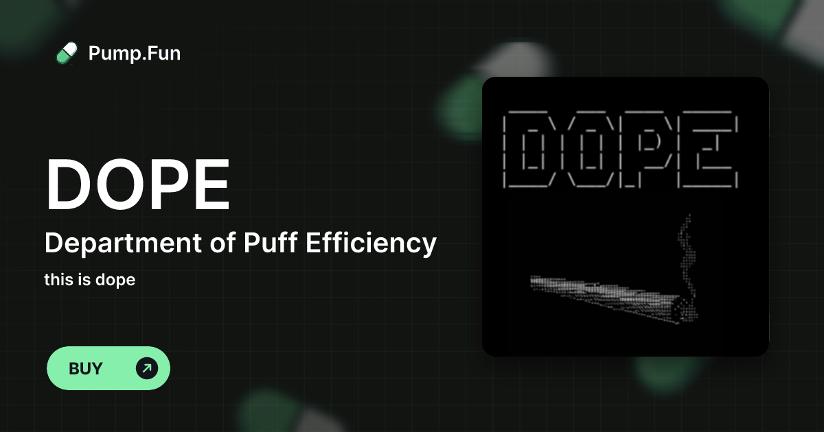 Department of Puff Efficiency (DOPE) - Pump