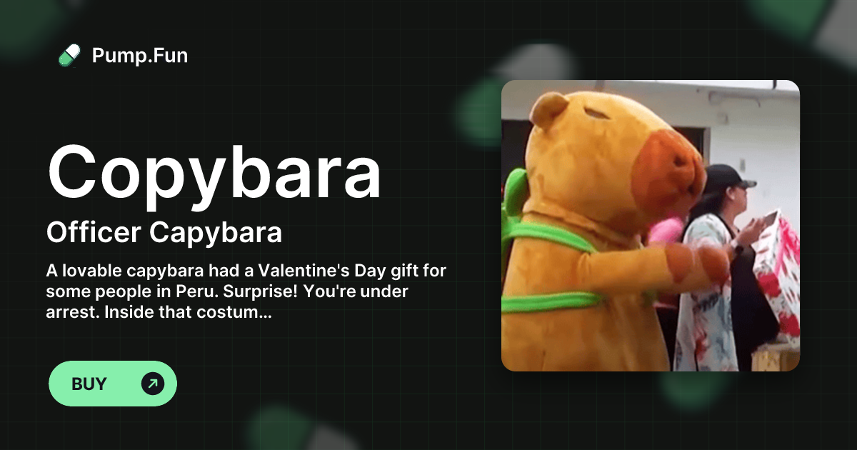 Officer Capybara (Copybara) - Pump
