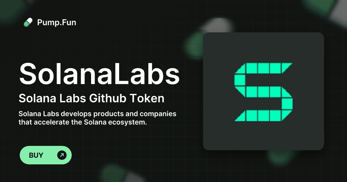 Solana Labs Github Token (SolanaLabs) - Pump