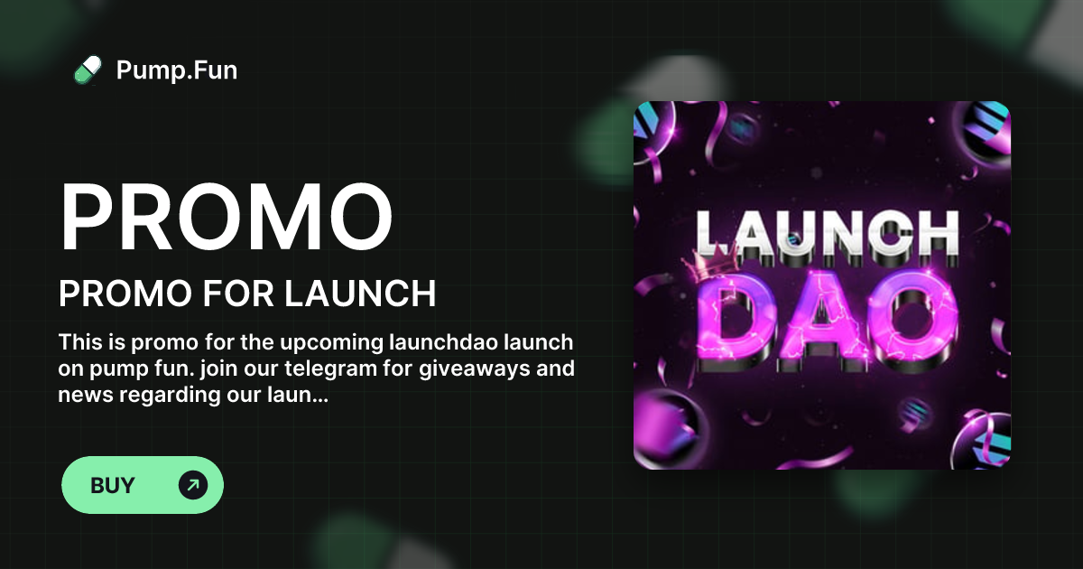 PROMO FOR LAUNCH (PROMO) - Pump