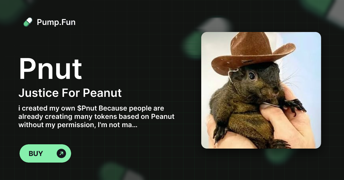 Justice For Peanut (Pnut) - Pump