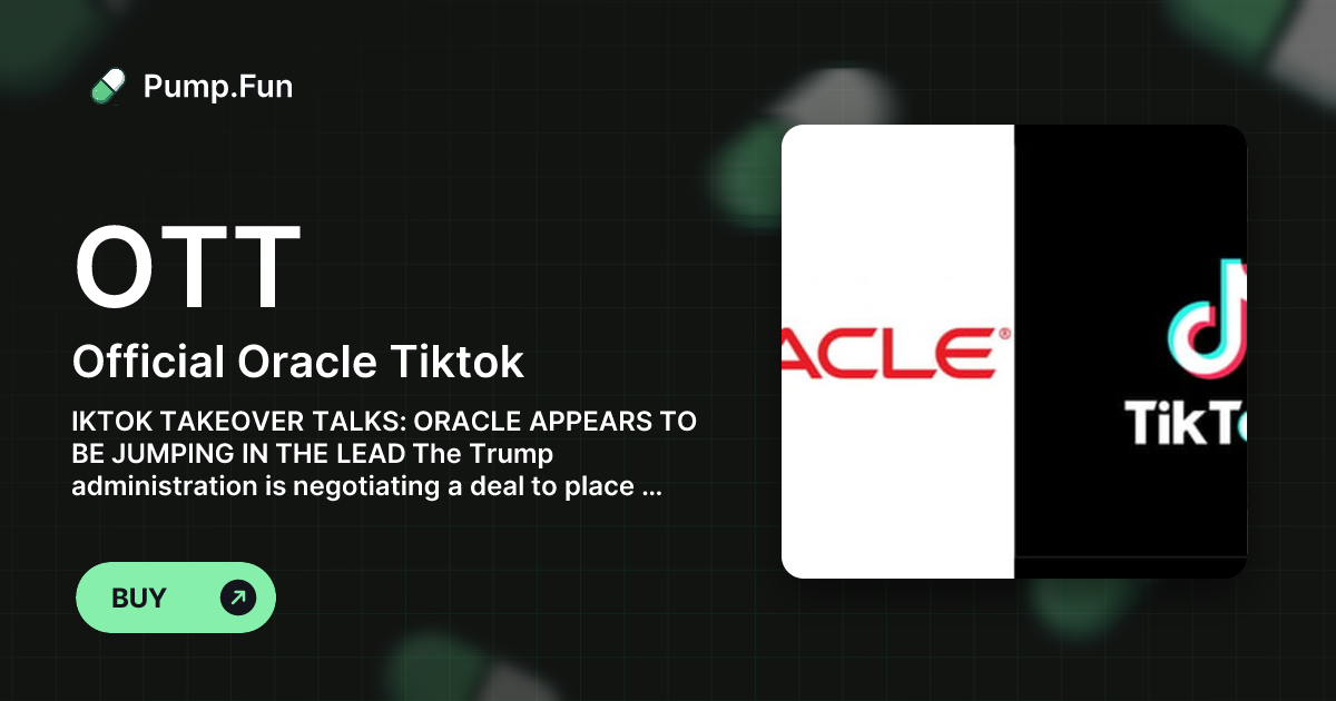 Official Oracle Tiktok (OTT) - Pump