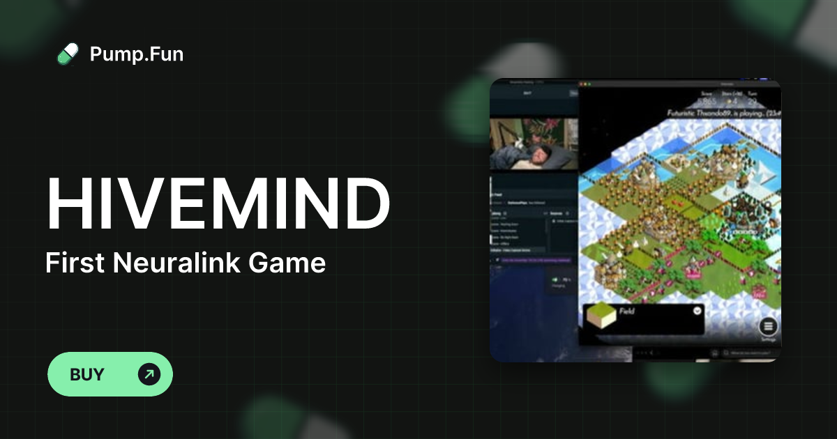 First Neuralink Game (HIVEMIND) - Pump