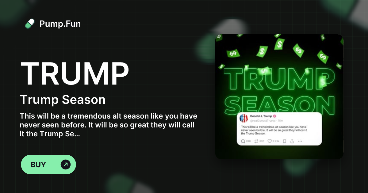 Trump Season (TRUMP) - Pump