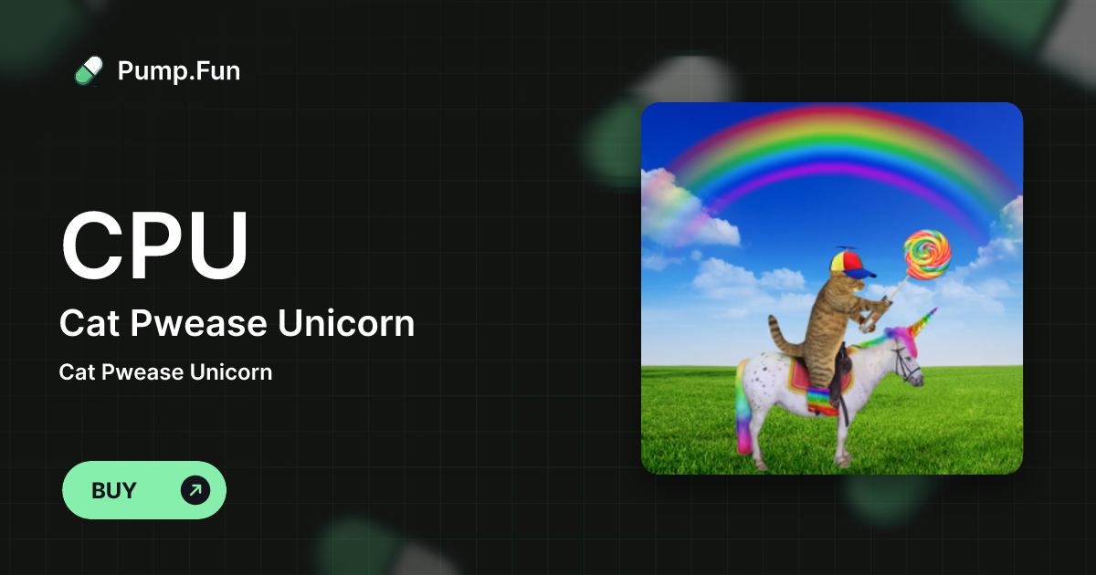 Cat Pwease Unicorn (CPU) - Pump