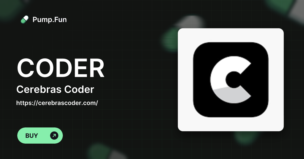 Cerebras Coder (CODER) - Pump