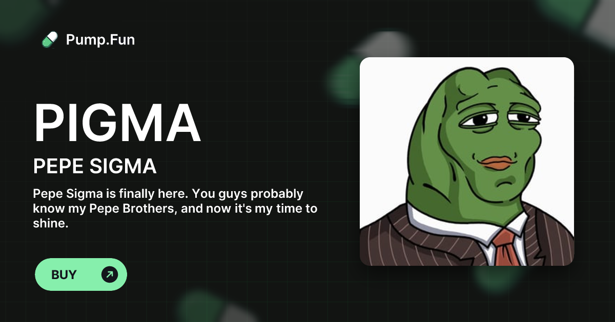 PEPE SIGMA (PIGMA) - Pump