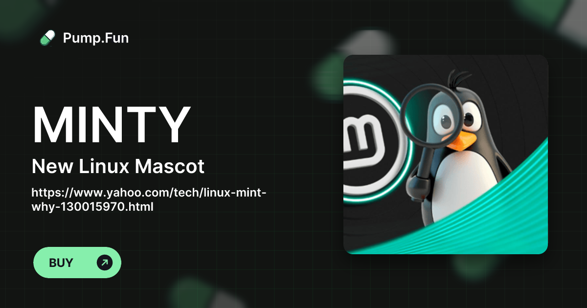 New Linux Mascot (MINTY) - Pump