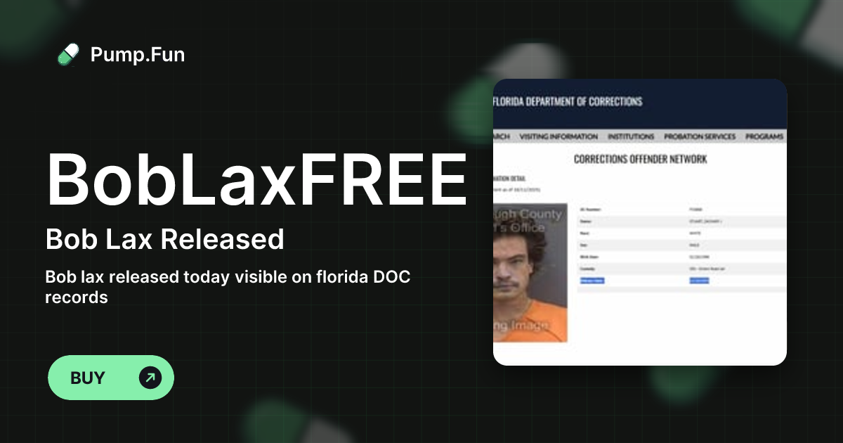 Bob Lax Released (BobLaxFREE) - Pump