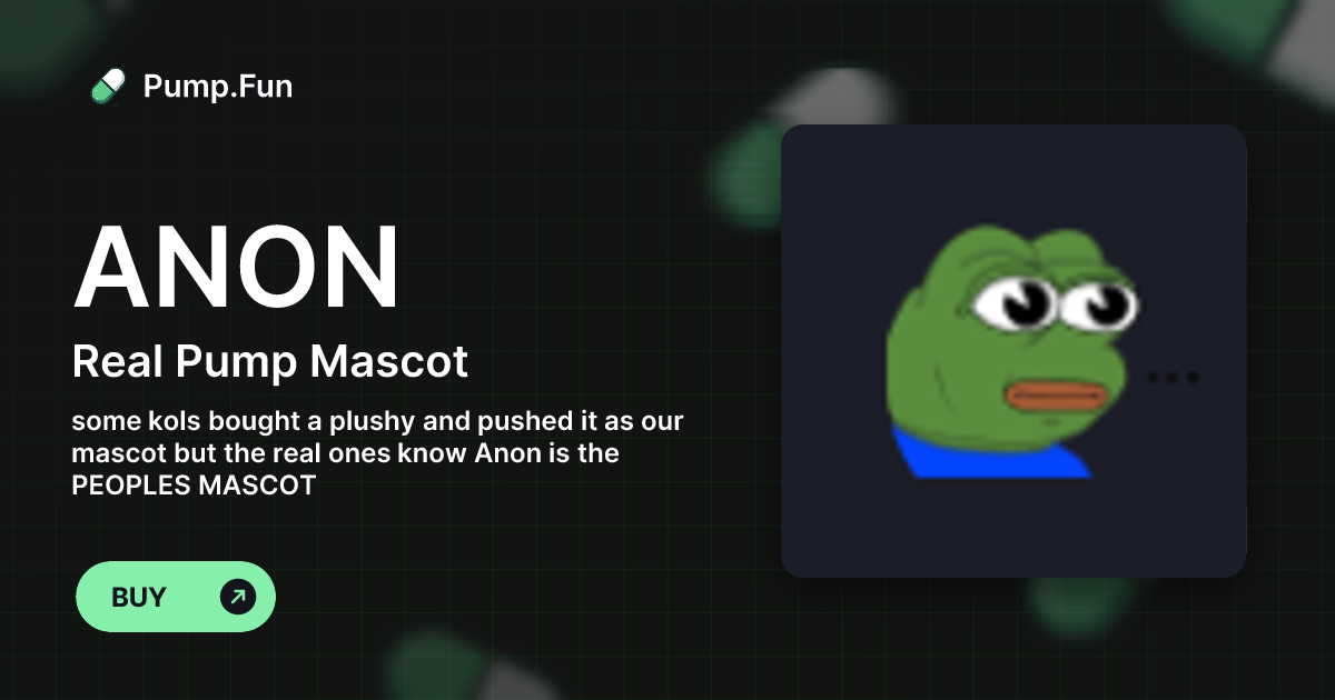 Real Pump Mascot (ANON) - Pump