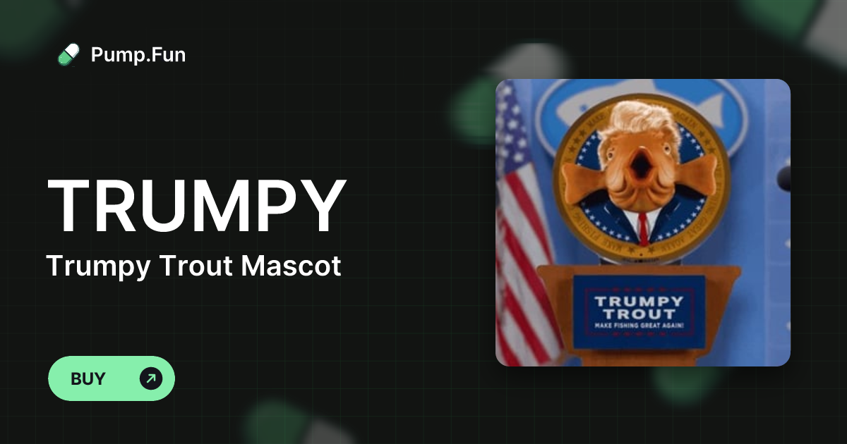 Trumpy Trout Mascot (TRUMPY) - Pump
