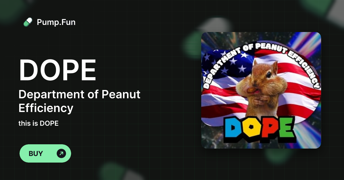 Department of Peanut Efficiency (DOPE) - Pump
