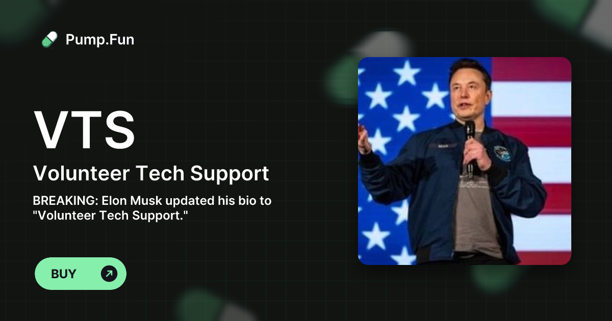 Volunteer Tech Support (VTS) - Pump