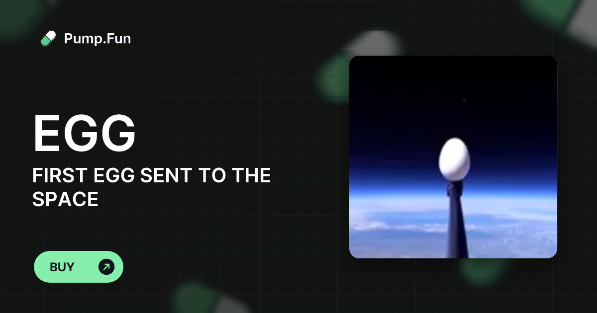 FIRST EGG SENT TO THE SPACE (EGG) - Pump
