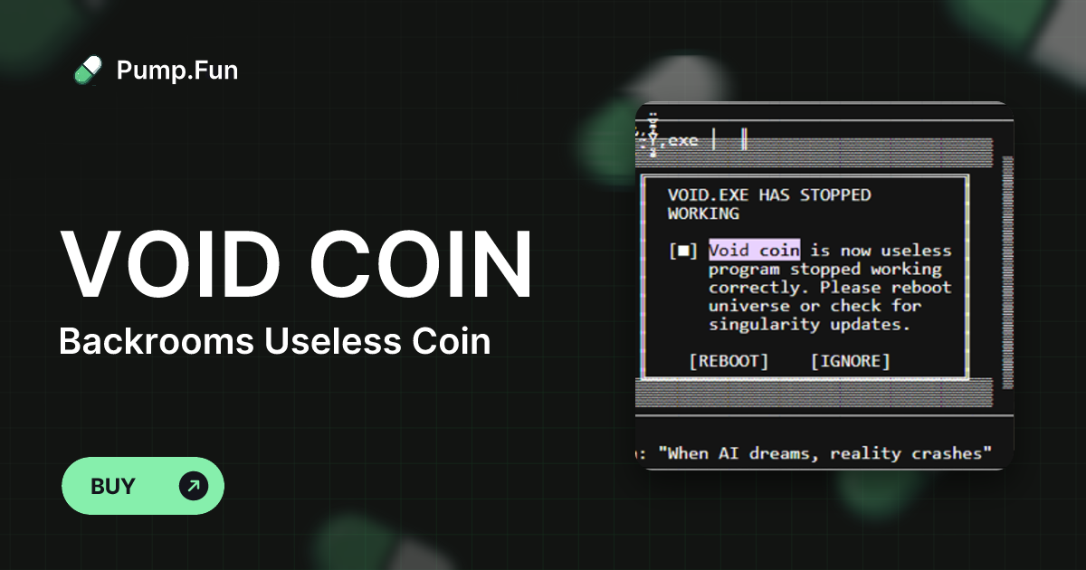 Backrooms Useless Coin (VOID COIN) - Pump