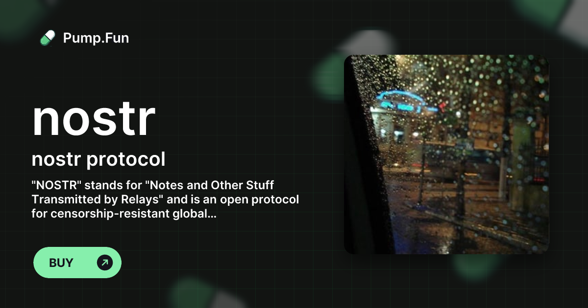 nostr protocol (nostr) - Pump