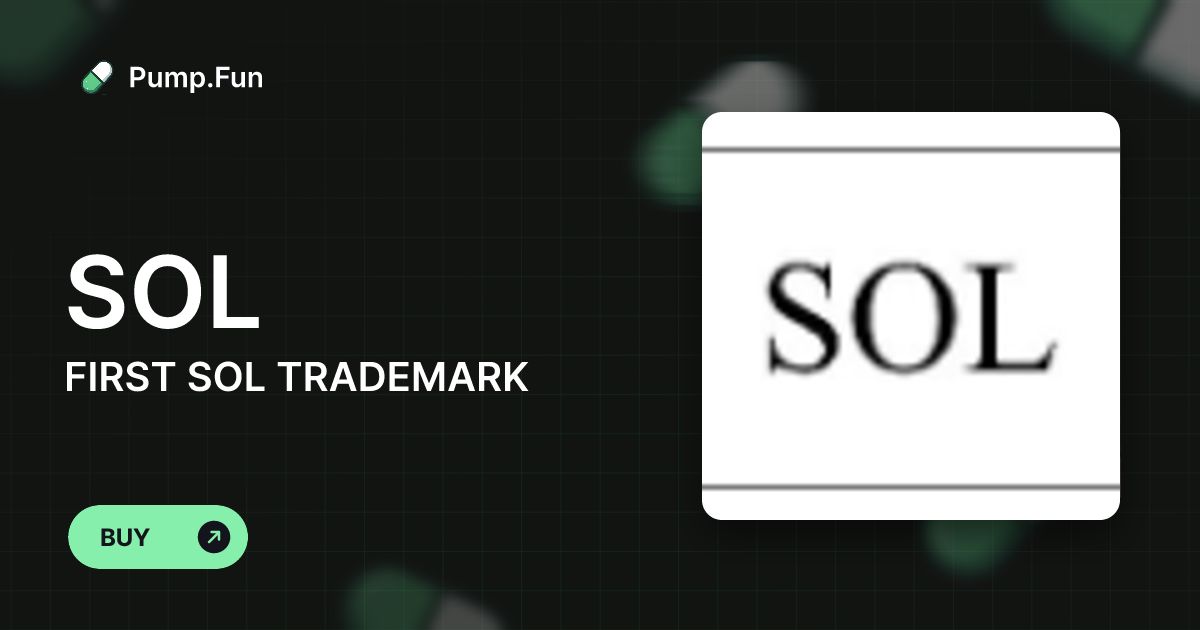 FIRST SOL TRADEMARK (SOL) - Pump