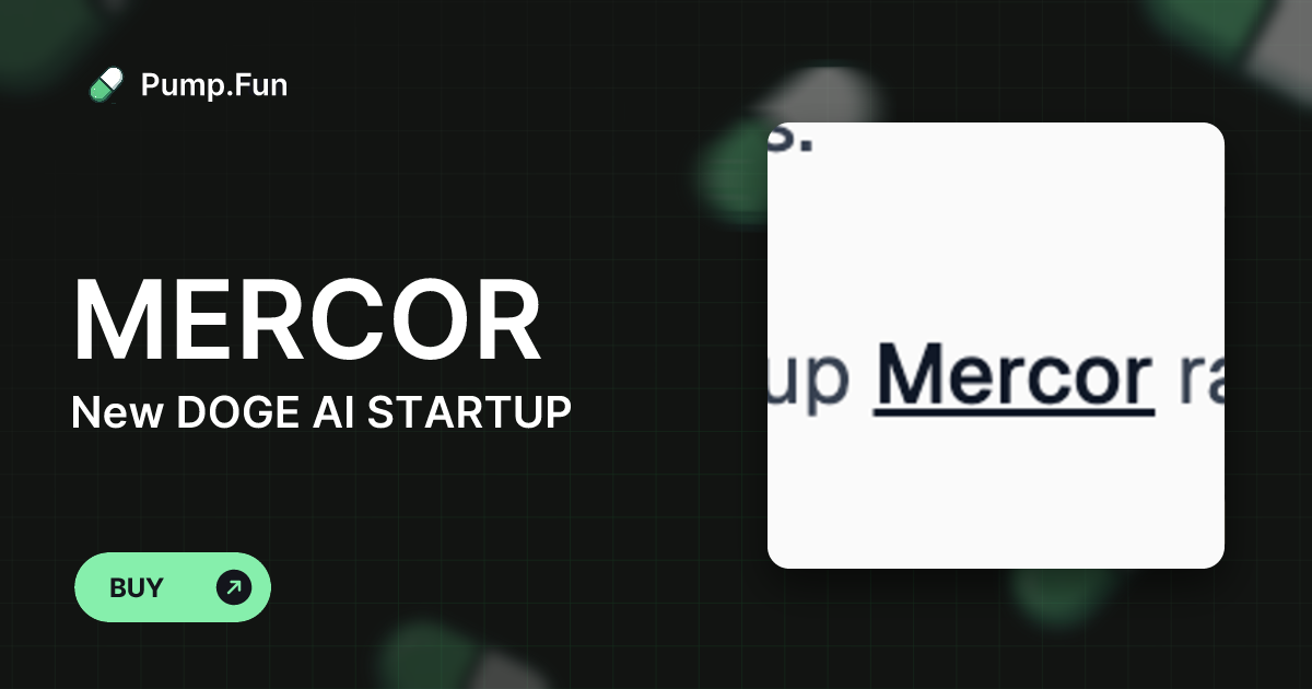 New DOGE AI STARTUP (MERCOR) - Pump