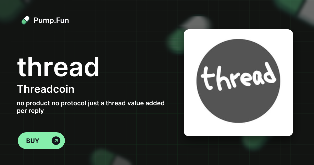 Threadcoin (thread) - Pump