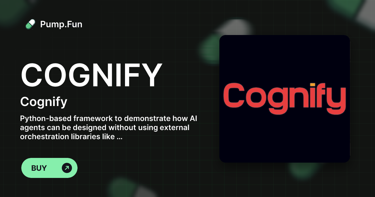 Cognify (COGNIFY) - Pump