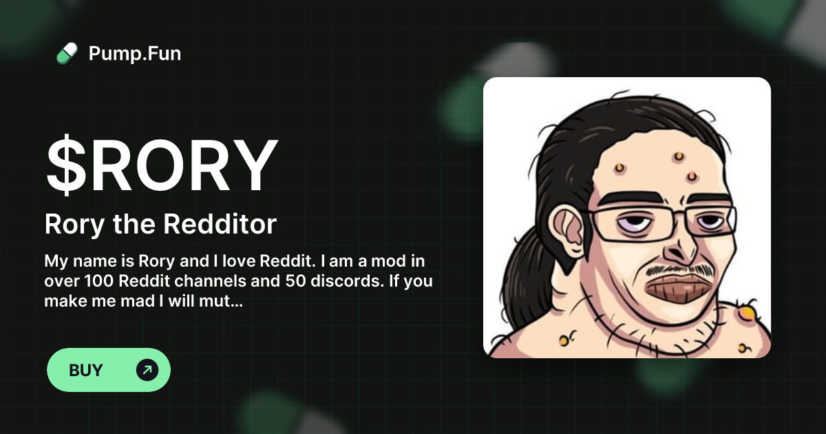 Rory the Redditor ($RORY) - Pump