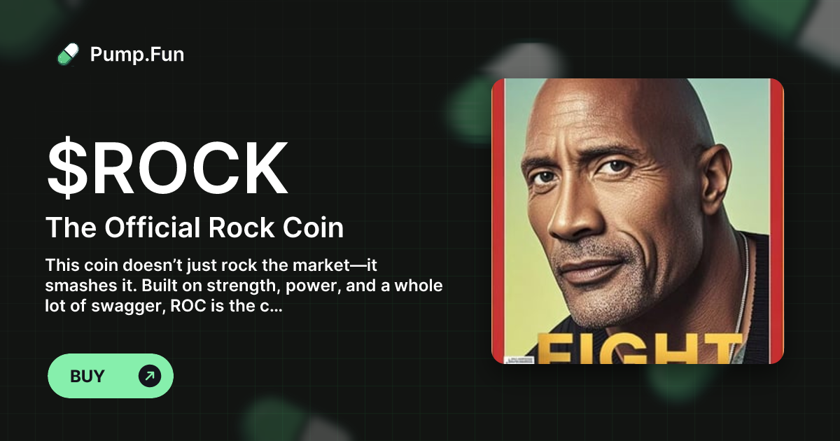 The Official Rock Coin ($ROCK) - Pump