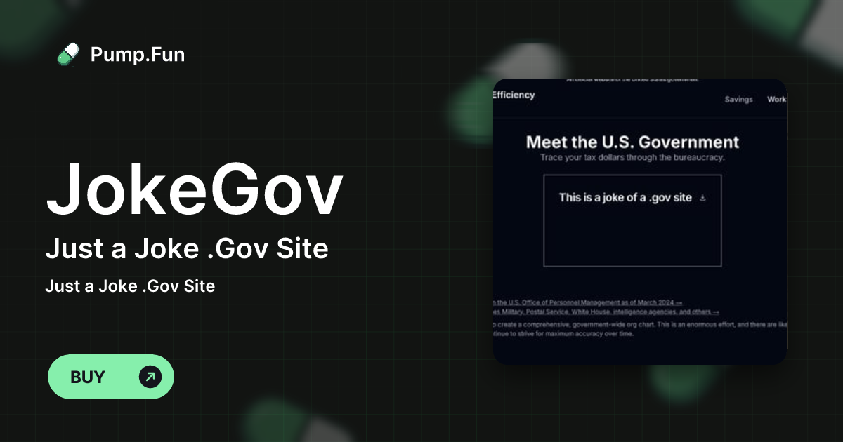 Just a Joke .Gov Site (JokeGov) - Pump