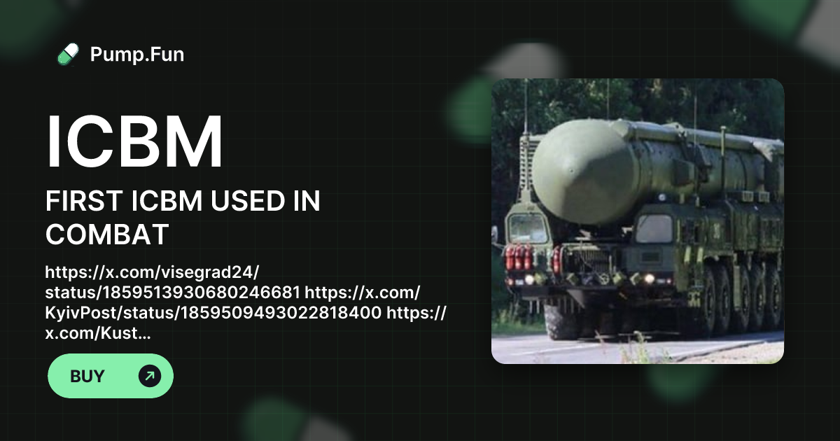 FIRST ICBM USED IN COMBAT (ICBM) - Pump