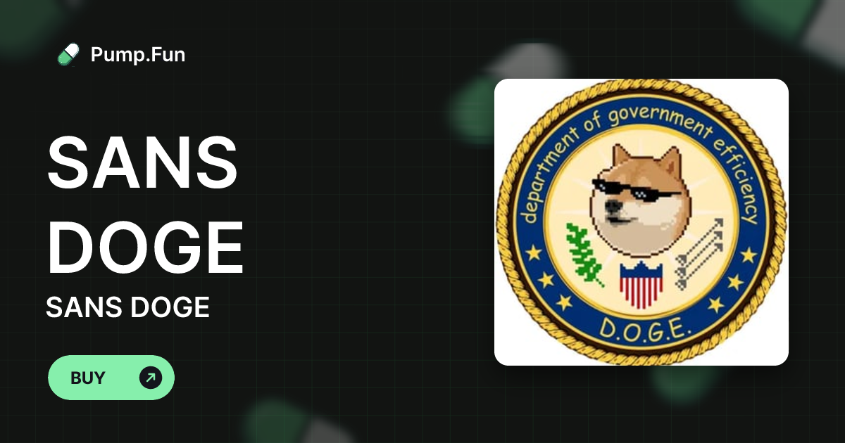 SANS DOGE (SANS DOGE) - Pump
