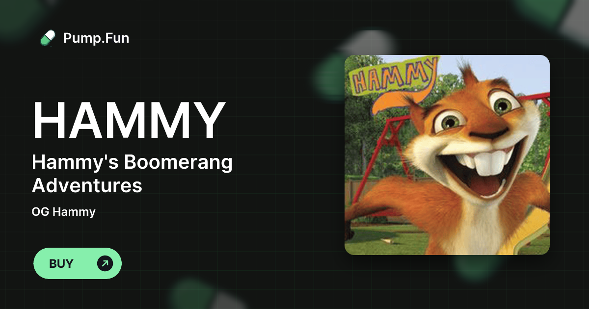 Hammy's Boomerang Adventures (HAMMY) - Pump