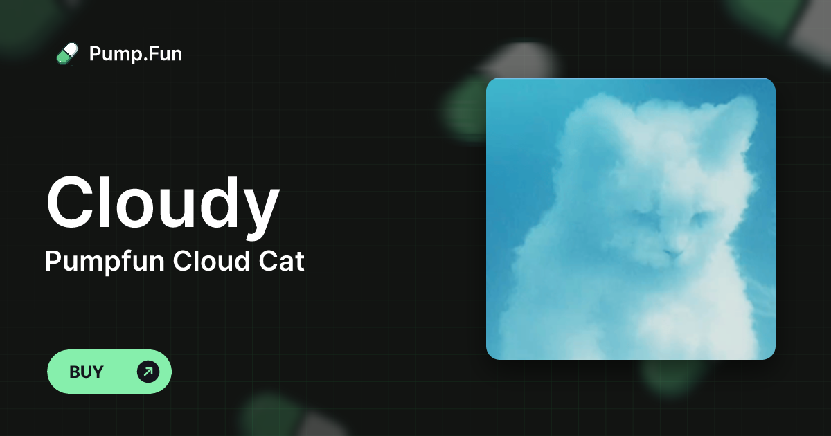 Pumpfun Cloud Cat (Cloudy) - Pump
