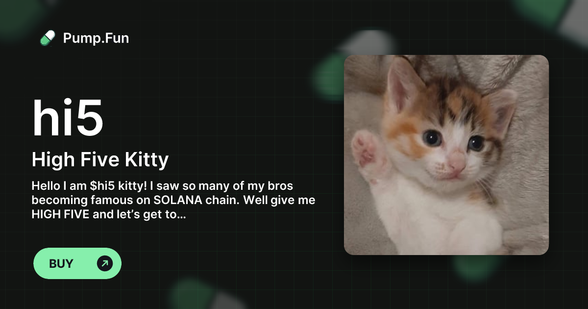 High Five Kitty (hi5) - Pump