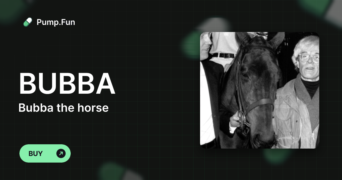 Bubba the horse (BUBBA) - Pump