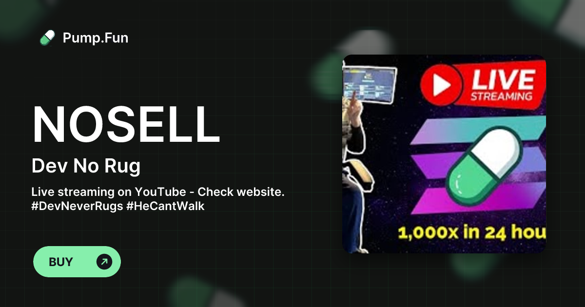 Dev No Rug (NOSELL) - Pump