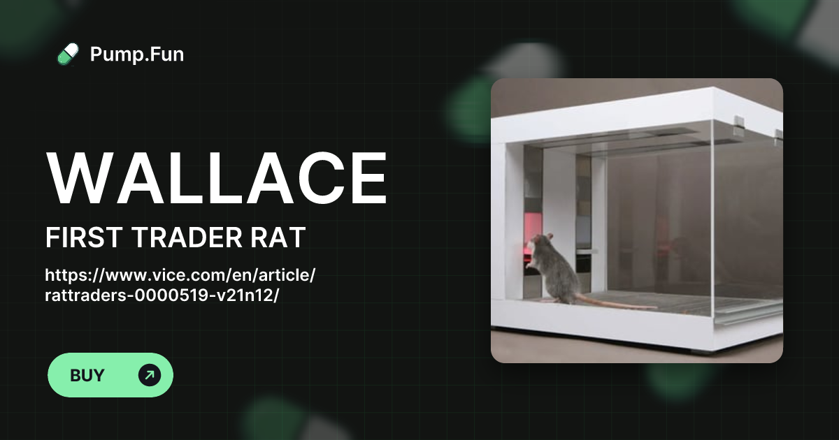 FIRST TRADER RAT (WALLACE) - Pump