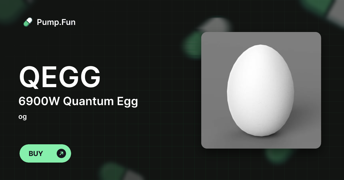 6900W Quantum Egg (QEGG) - Pump
