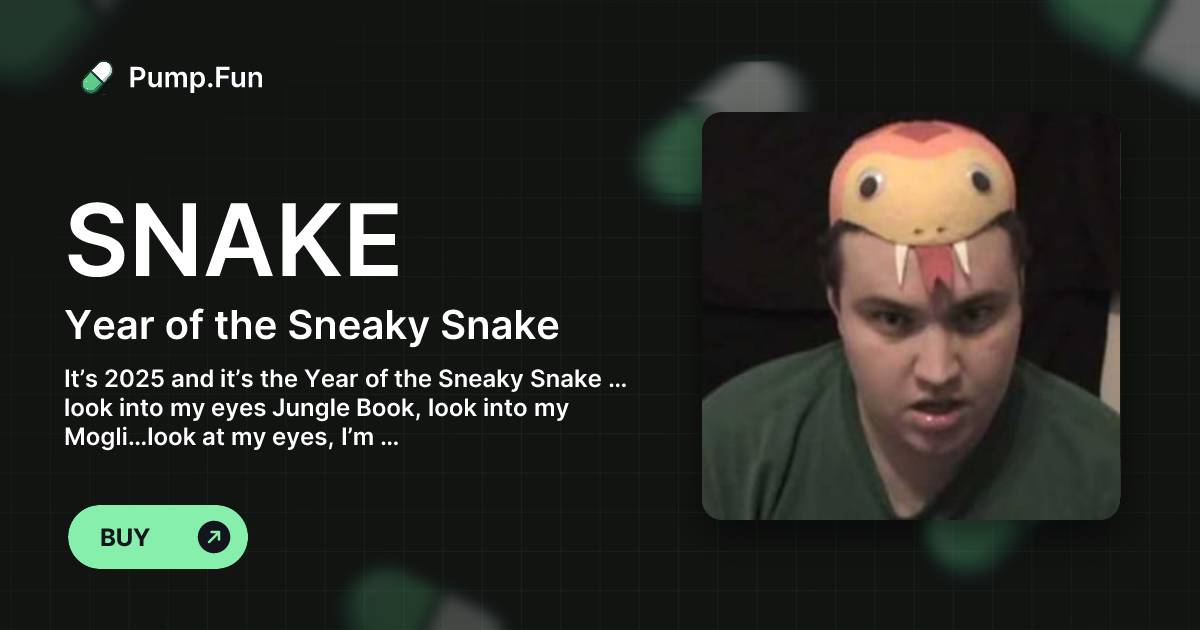 Year of the Sneaky Snake (SNAKE) - Pump