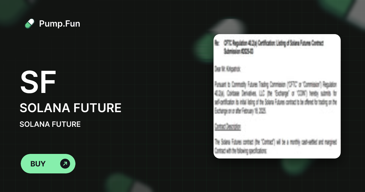 SOLANA FUTURE (SF) - Pump