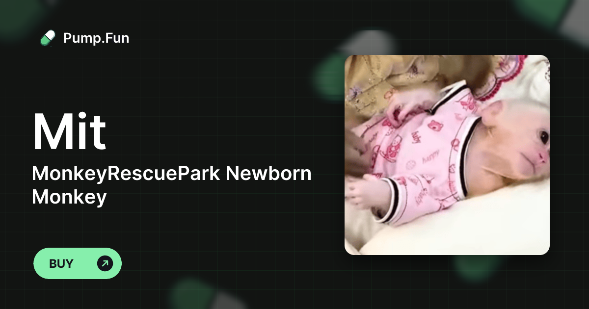 MonkeyRescuePark Newborn Monkey (Mit) - Pump