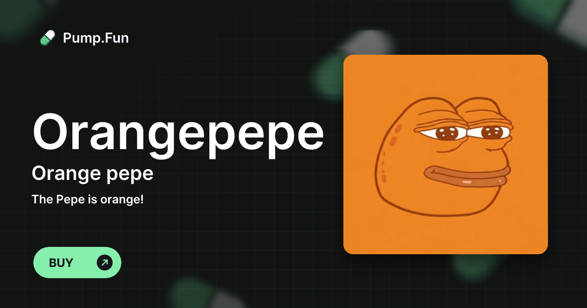 Orange pepe (Orangepepe) - Pump
