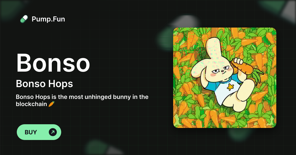 Bonso $2.39K | Pump