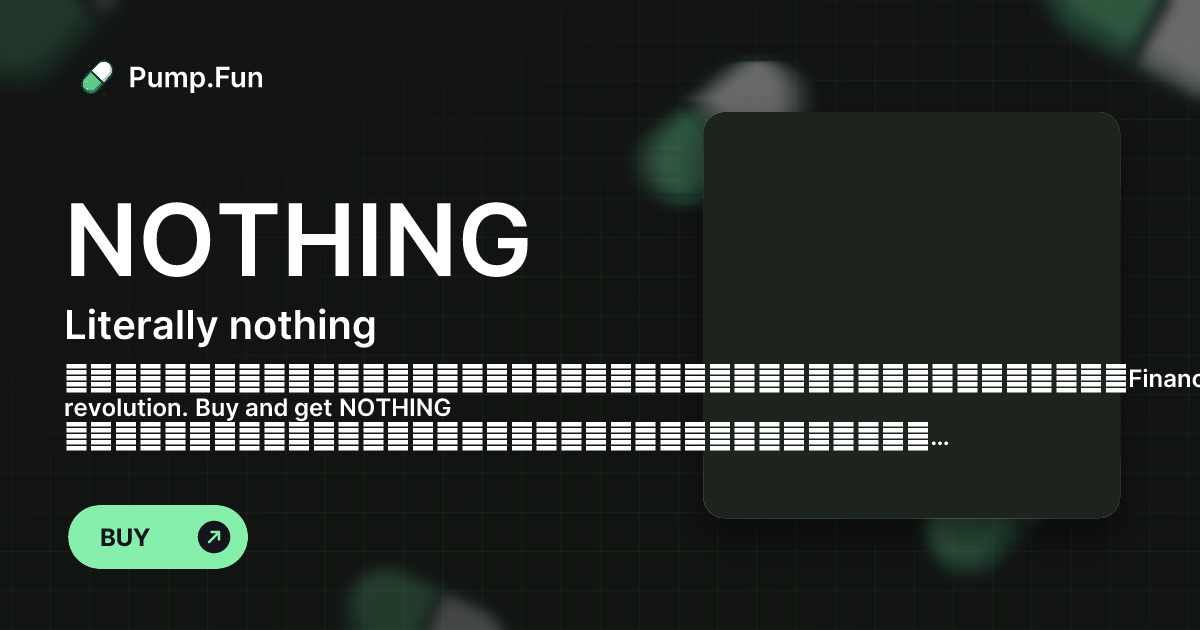 Literally nothing (NOTHING) - Pump