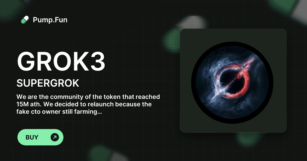 SUPERGROK (GROK3) - Pump