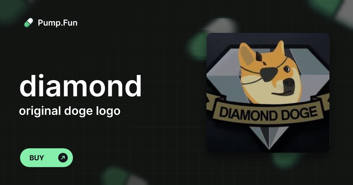 original doge logo (diamond) - Pump