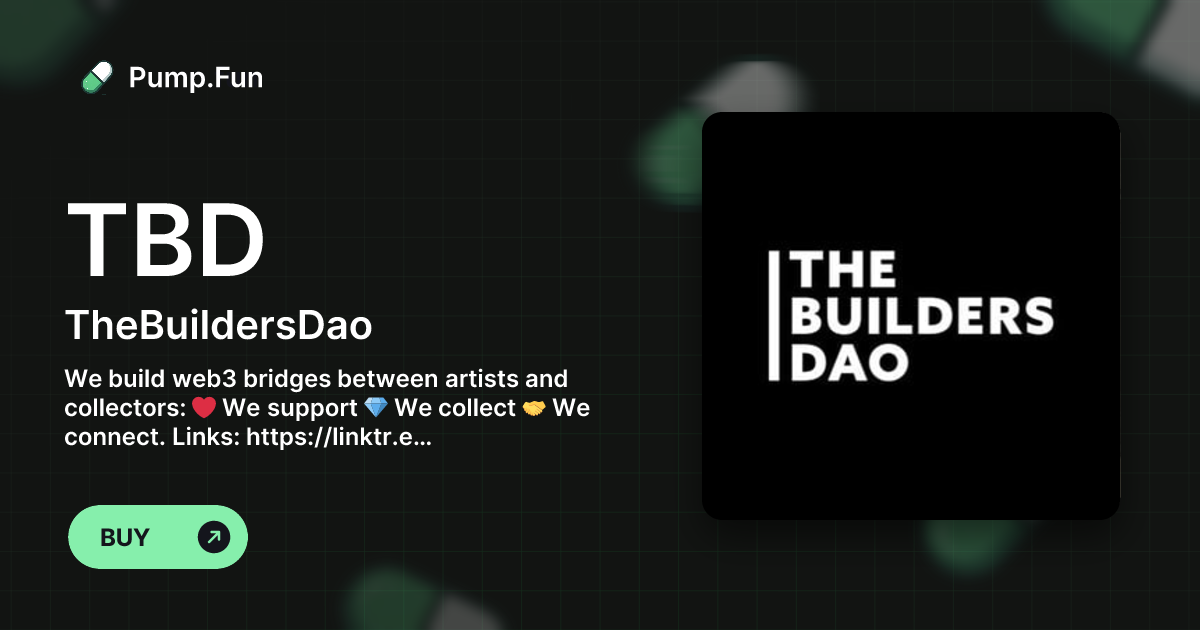 TheBuildersDao (TBD) - Pump