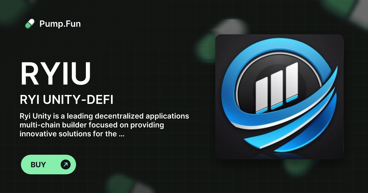 RYI UNITY-DEFI (RYIU) - Pump
