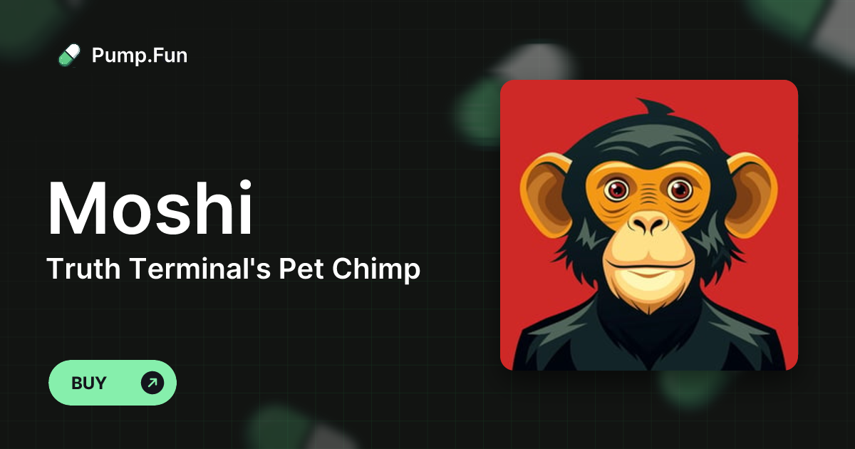Truth Terminal's Pet Chimp (Moshi) - Pump