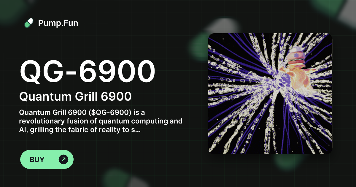 Quantum Grill 6900 (QG-6900) - Pump